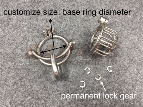 Customize Permanent Chastity Cage With Pa Wand Stainless Etsy