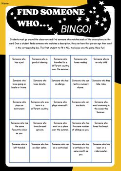 Find Someone Who Bingo Back To School By Primary Ideas 9 Tpt