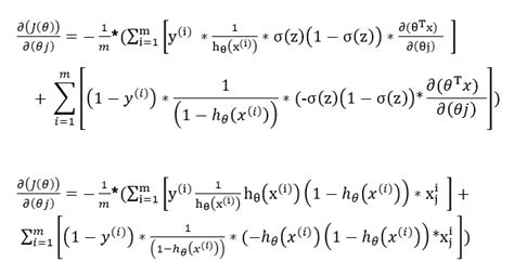 Confused In The Gradient Descent Of The Logistic Log Loss Function