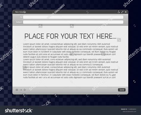 Creative Vector Illustration Email Message Interface Stock Vector