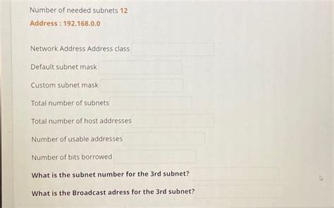 solved address 192 168 0 0 network address address class