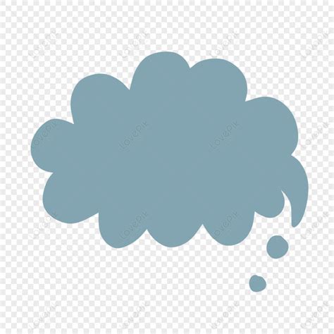 Cute Cloud Graphic Cartoon Text Box Decorative Clip Art Chat Frame