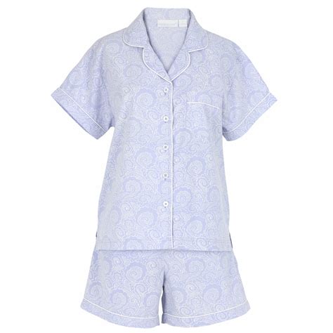 Sadie Cotton Poplin Short Sleeve Shorty Pajamas Needham Lane