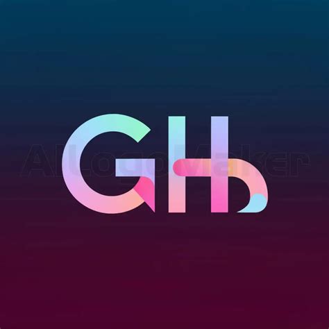 Logo Design For Gh Media Modern Gh Symbol For Internet Industry Ai