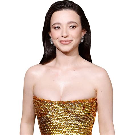 Mikey Madison Gold Dress Buddy Torso Up Cutout Celebrity Cutouts