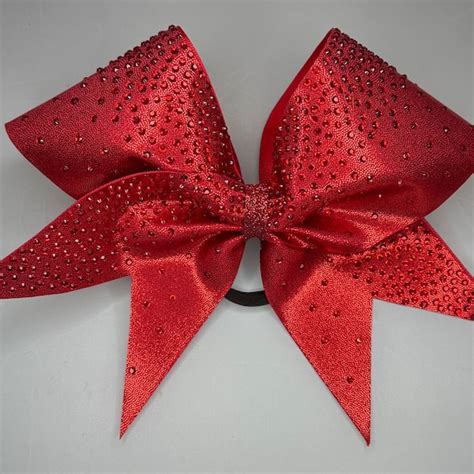 Red Cheer Bow Etsy