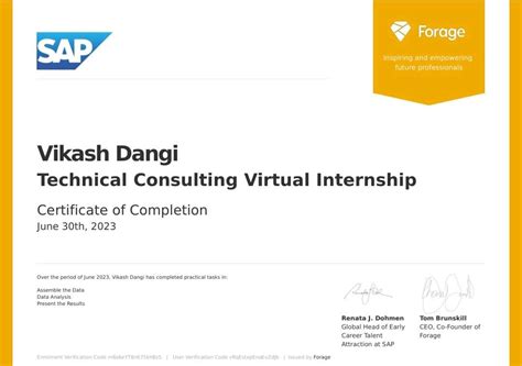 Vikash Dangi On Linkedin Forage Sap Dataanalytics Internship