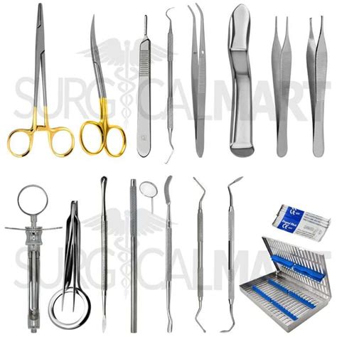 20 Pcs Basic Dental Surgery Kit With Sterilization Cassette