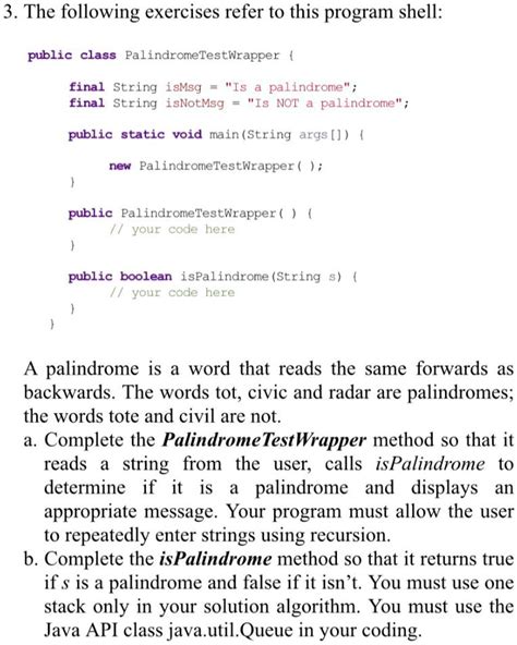 3 The Following Exercises Refer To This Program Shell Public Class