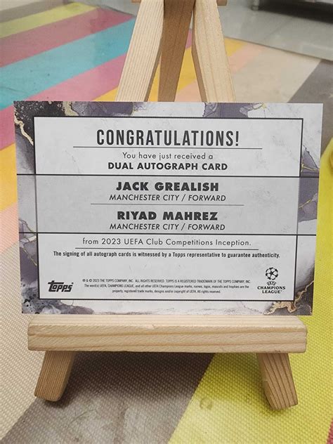 2023 Topps Inception Jack Grealish 盗梦 曼城 双人 格拉利什 摇子 双同背 马赫雷斯 双签 签字 签名 710编 超低编 红折 Ssp 超大比例 泼墨油画