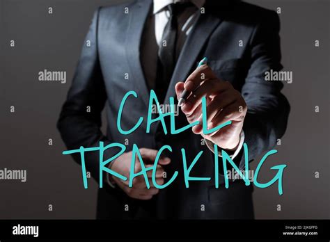 Hand Writing Sign Call Tracking Business Approach Organic Search