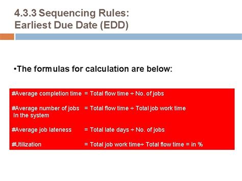 4 3 Priority Sequencing Rules Priority Rules Provide