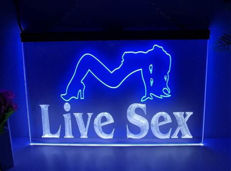 Live Sex Two Tone Illuminated Sign Dope Neons