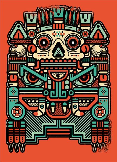 Modern Aztec Art Drawings