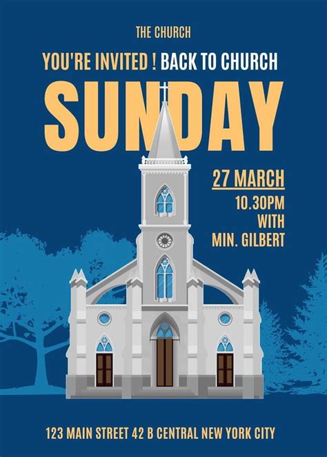 Church Service Invitation Template 43266691 Template