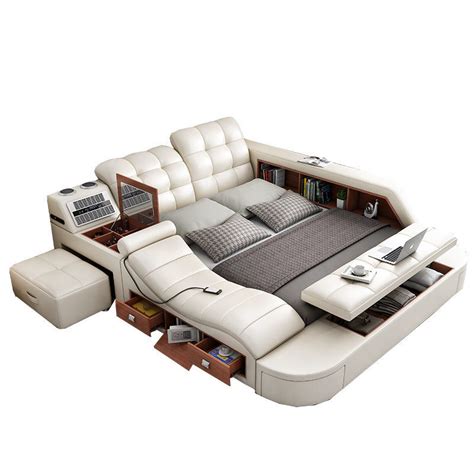 Luxury Multifunction Bedroom Tatami Modern Smart King Size Massage Bed