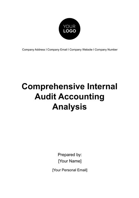 Free Comprehensive Internal Audit Accounting Analysis Template To Edit