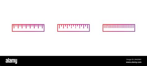 Ruler Gradient Icon Vector Illustration Stock Vector Image And Art Alamy