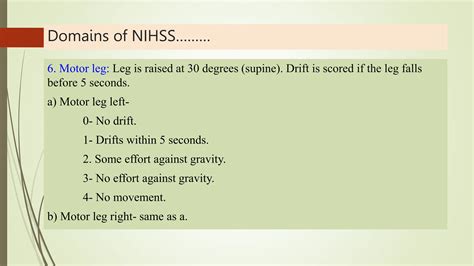 Nihss In Stroke Severity Why And How Presentation Pptx