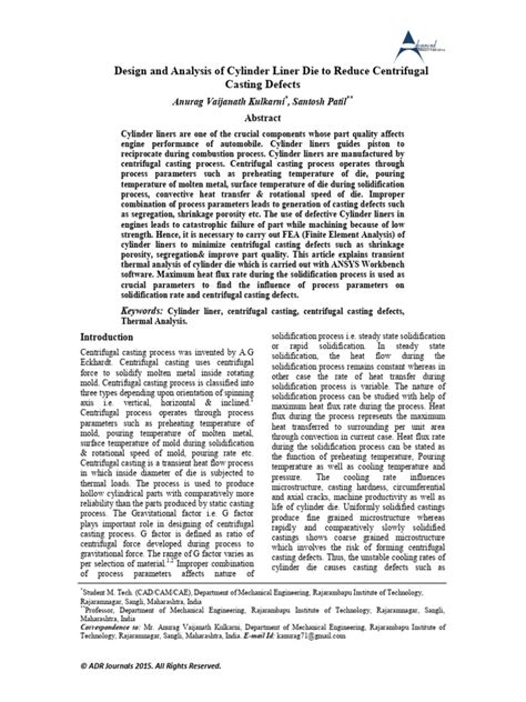 Design And Analysis Of Cylinder Liner Di Download Free Pdf Heat