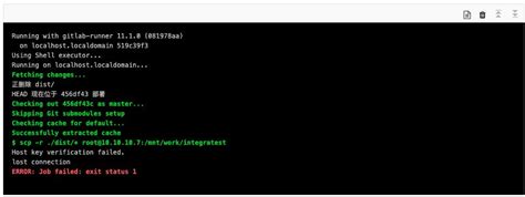 gitlab CI CD 部署页面打包文件到另一台服务器 解决 Host key verification failed 灰信网软件开发博客聚合