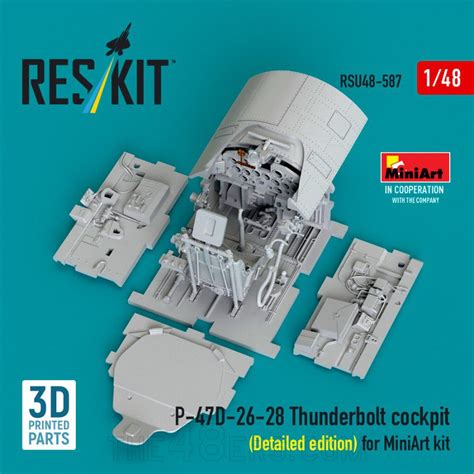 P 47d 2628 Cockpit Detailed Edition Reskit Rsu48 0587 148