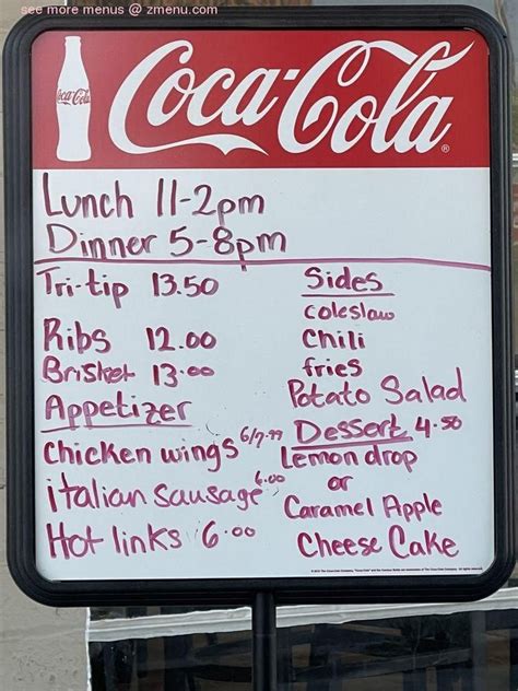 Online Menu Of Biggs Bbq Restaurant Lemoore California 93245 Zmenu