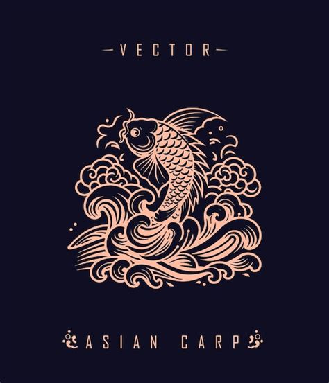 Premium Vector Chinese Carp Traditional Art Form