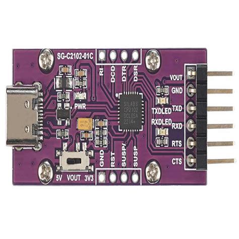 Usb To Uart Serial Port Bridge Module Cp2102 Type C Connector 219440