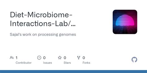 Github Diet Microbiome Interactions Labgenomeprocessor Sajals Work