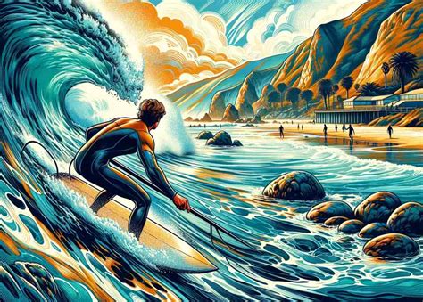 Surfing At Leo Carrillo State Beach Surfing La
