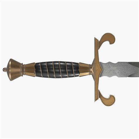 Dagger Fantasy 1 3d Model Download Bladed Weapon On