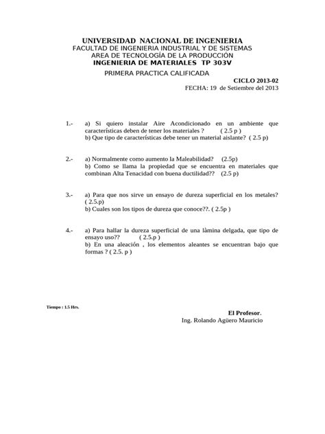 1da Practica De Materiales 2013 2 Pdf