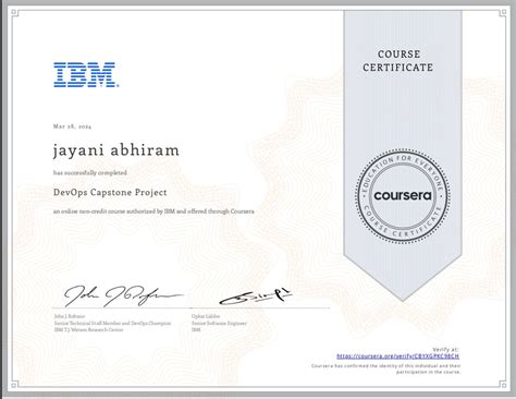 Jayani Abhiram On Linkedin Devops Certification Ibm