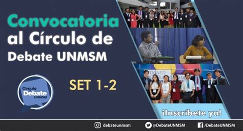 Convocatoria Al Círculo De Debate Unmsm