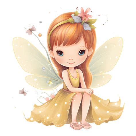 Playful Garden Pixie Stock Illustration Illustration Of Little 286653899
