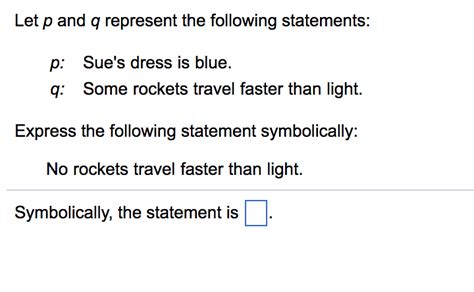 Solved Let P And Q Represent The Following Statements P Chegg