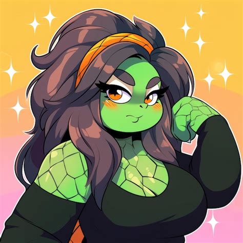 Premium Ai Image Cute Turtle Girl Image Drawn With Vectors