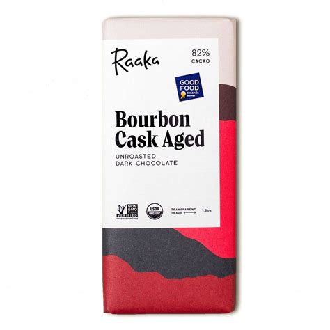 Raaka Chocolate 82 Bourbon Cask Aged Chocolate Bar The Green