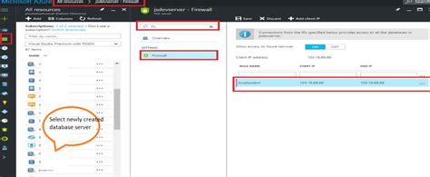 Devenvexe Microsoft Azure Portal Create Azure Sql Databases And Connect To The Local System