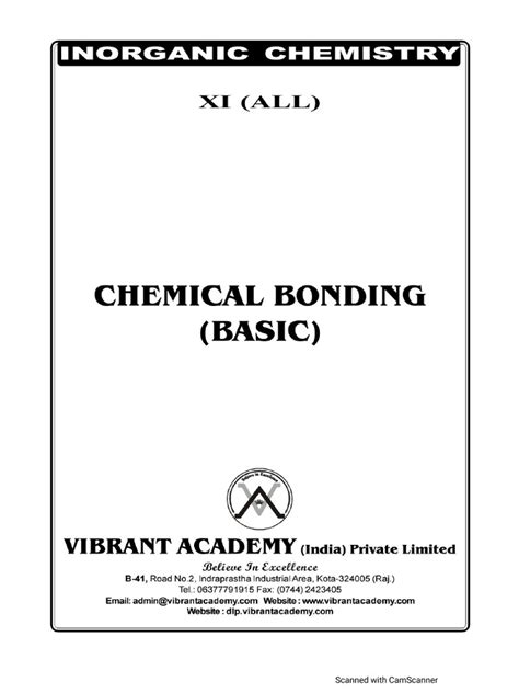 Chemical Bondingbasic Microfinal Pdf