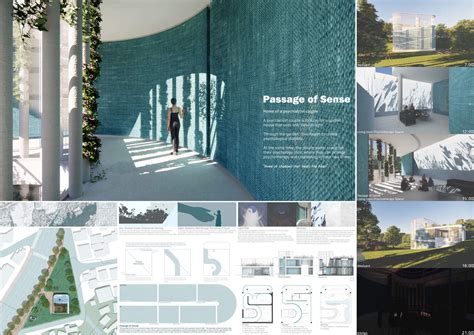 Architecture Project Light Pillars And Natural Fabrics In A Tranquil