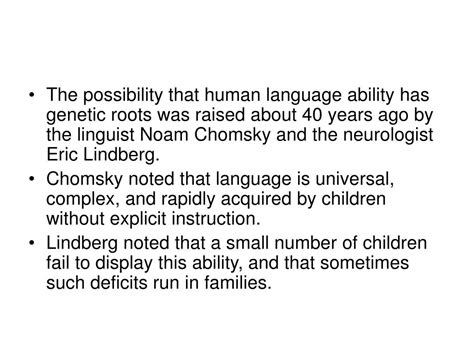Ppt Foxp2 The Language Gene Powerpoint Presentation Free Download
