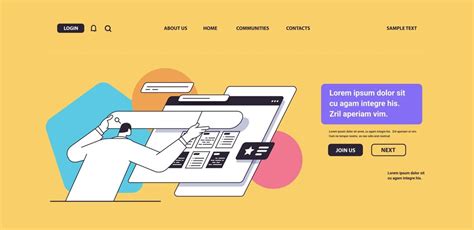 Premium Vector Man Developer Creating Website Ui Interface Web