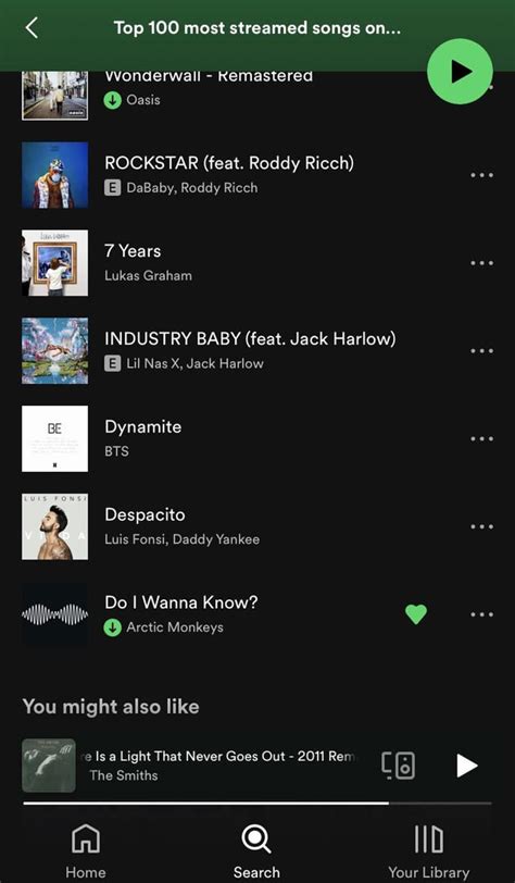 Do I Wanna Know Is Now The 100th Most Streamed Song On Spotify R