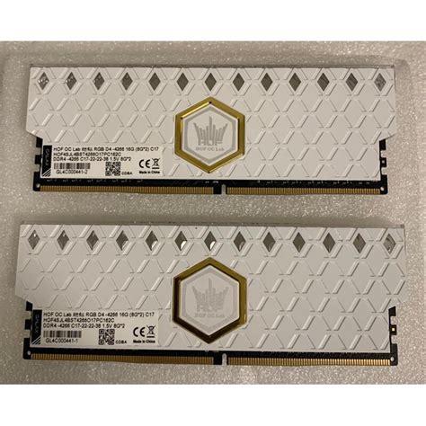 名人堂 Rgb Galax Hof Ddr4 4266 8gx2 共16g Lab Elite 蝦皮購物