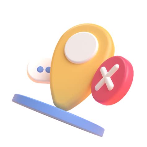 No Location Dinamic 3d Illustration Download On Iconfinder