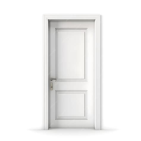 Premium Photo A White Door With A White Background