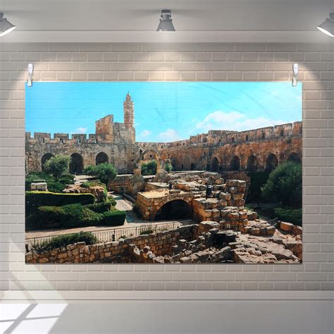Tingjoo 7x5ft The Old City Jerusalem Backdrop Israel David