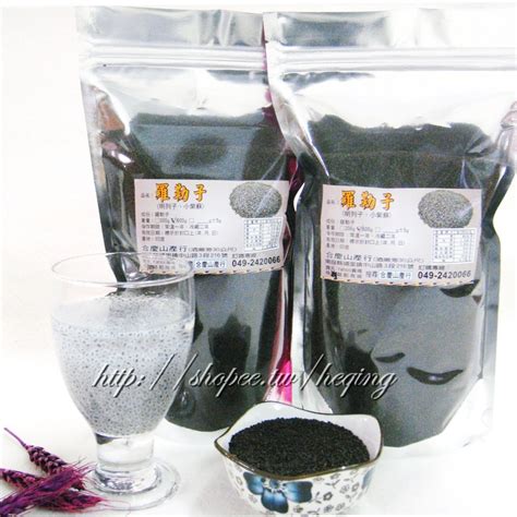 小紫蘇 羅勒子 明列子 蘭香子 ～ 遇水膨脹，含天然果膠，可加入各式飲品、冰品等食用 蝦皮購物